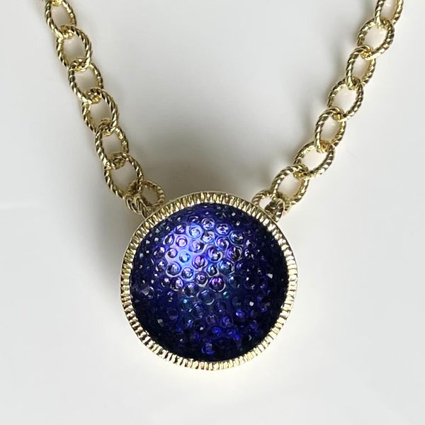 Geode Large Necklace in Gold – Dominique Giordano Design